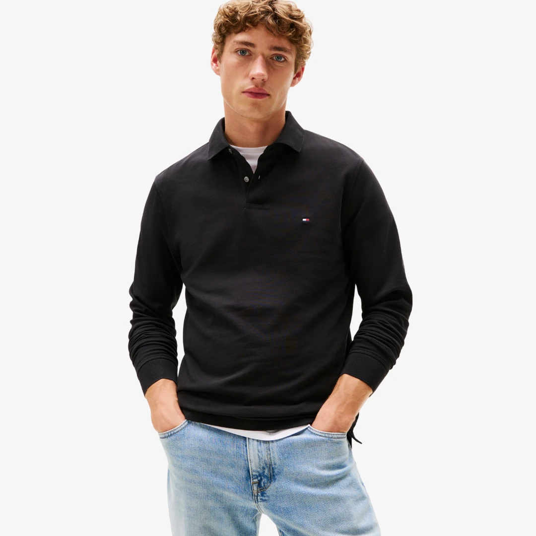 1985 Regular Long Sleeve Polo – Mojaa Maroc